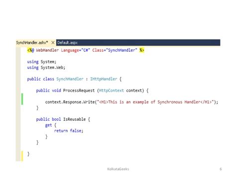 Asynchronous Handlers In
