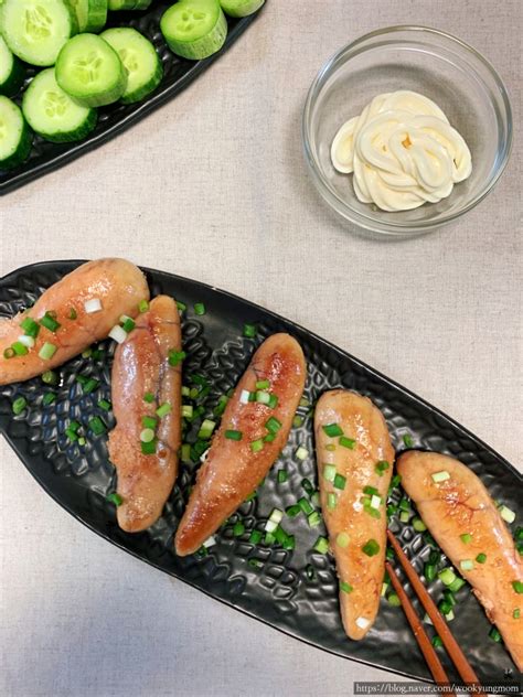 명란젓구이만드는법 명란구이 만들기 명란 요리 네이버 블로그