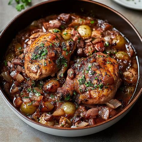 French Coq Au Vin A Classic Dish Of Comfort And Flavor Recipezed