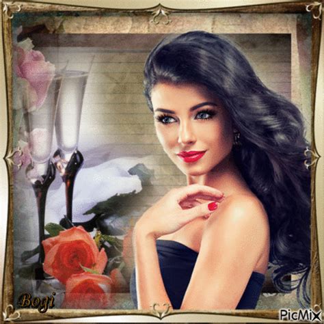 Beautiful Brunette Free Animated  Picmix