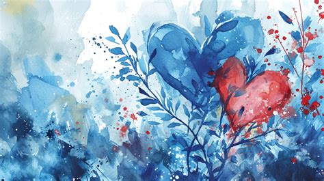 블루 발렌타인 수채화 웹 배너 배경 모음 세인트 발렌틴 파란색 그라데이션 배너 배경 일러스트 및 사진 무료 다운로드 Pngtree