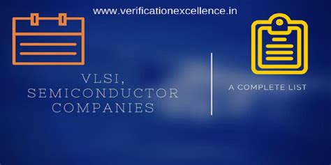 Sonu Kumar On Linkedin Vlsi And Semiconductor Companies A List For