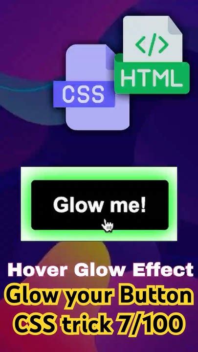 Make Your Buttons Glow With This Simple Css Hover Effect Csstricks 6100 Youtube