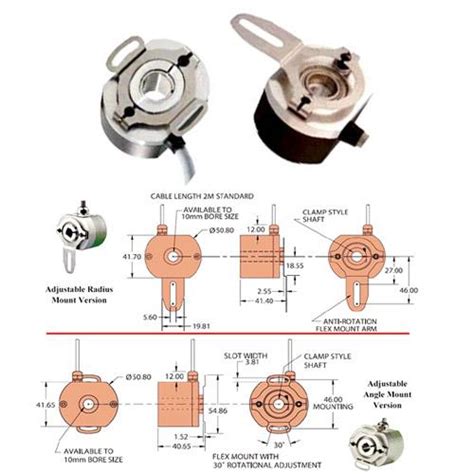 51xa Miniature Absolute Hollow Shaft Encoder Industrial Encoders Direct