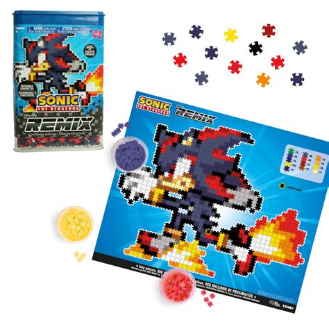 Shadow Sonic The Hedgehog” Jixels Remix 700 Piece Craft Kit Video Game Heaven