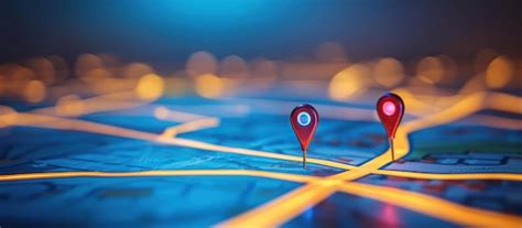 Digital Gps Location On Map With Pin Route Path Concept Ai Generated Image Premium Ai