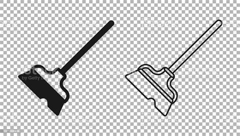 투명 한 배경에 격리 된 블랙 걸레 아이콘 청소 서비스 개념 벡터 가사 집안일에 대한 스톡 벡터 아트 및 기타 이미지 가사 집안일 가정 생활 검은색 Istock