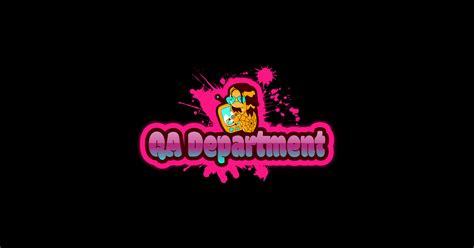Qa Department V3 Gaming Apparel Sticker Teepublic