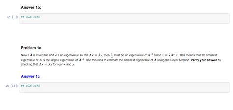 Solved Power Method Estimates For Eigenvalues In The First