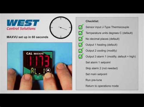 CAL Controls MAXVU Temperature Controller Instrumart YouTube