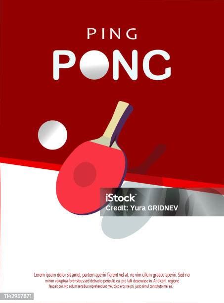 탁구 포스터 템플릿입니다 테이블 및 탁구 용 라켓 벡터 일러스트 라켓에 대한 스톡 벡터 아트 및 기타 이미지 라켓 탁구 Championship Istock
