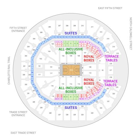 Spectrum Center Charlotte Concert Seating Chart Pe