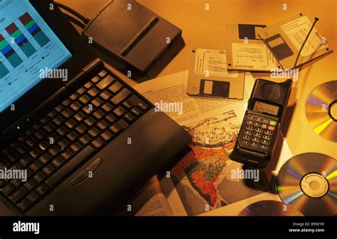 Laptop With Floppy Disk Hi Res Stock Photography And Images Alamy