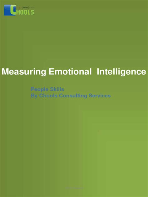 Measuring Emotional Intelligence Pdf