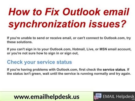 How To Fix Outlook Email Synchronization Issues