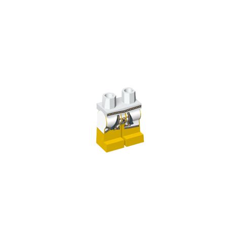 Lego Minifigure Hips And Legs With Gold Trimmed Pharaohs Tunic 3815 91629 Brick Owl