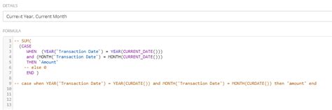 Current Year Current Month And Previous Year Current Month Beast Modes Domo Community Forum
