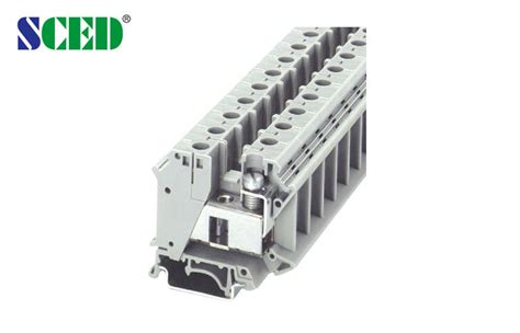 Terminal Width Mm Din Rail Terminals Blocks Grey V A Mm