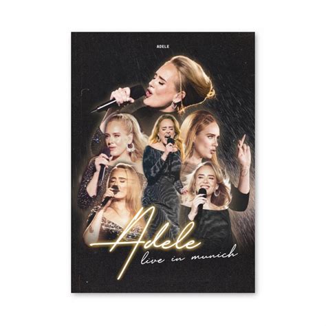 Poster Adele Ao Vivo Em Munique Cartazes Estéticos Aesthetic Posters