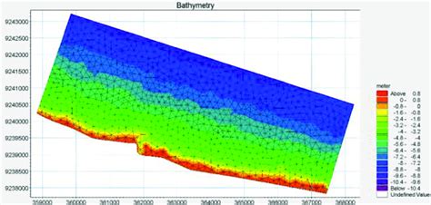Model Mesh Applied In The Nearshore Wave Transformation Modeling Download Scientific Diagram