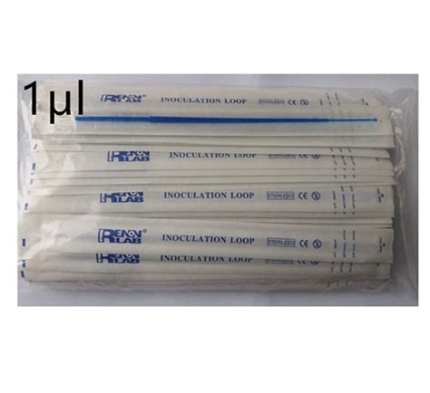 Buy Renon 100 Counts 1μl Inoculating Loops Sterile Eo Ethylene Oxide Inoculation Loop Each