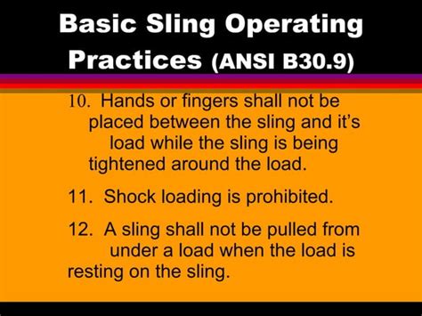 Safe Rigging Training Ppt