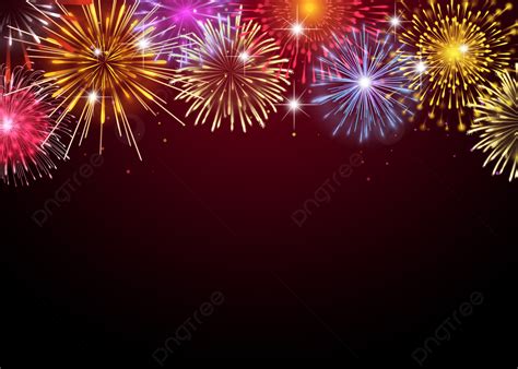 Bright Fireworks Display Background Desktop Wallpaper Splendid Night