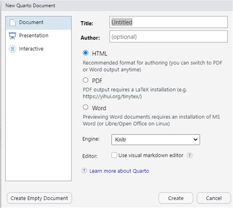 R For Social Scientists Getting Started With Quarto Optional