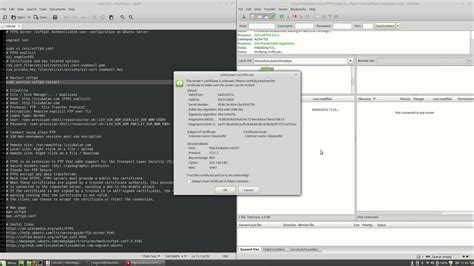 ftps server vsftpd authenticated user configuration on ubuntu server