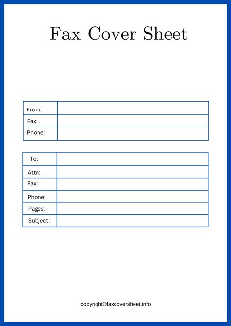 DFAS Fax Cover Sheet Free Fax Cover Sheet Template