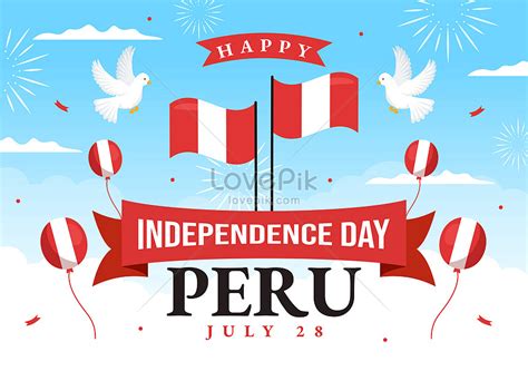 페루 독립 기념일 그림 일러스트 무료 다운로드 Lovepik