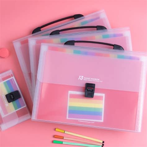 Expanding File Folder Document Storage With Handle Pockets Size Long Shopee Philippines