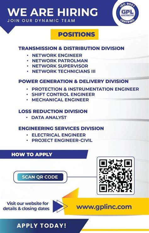 Join Our Dynamic Team At Gpl Inc
