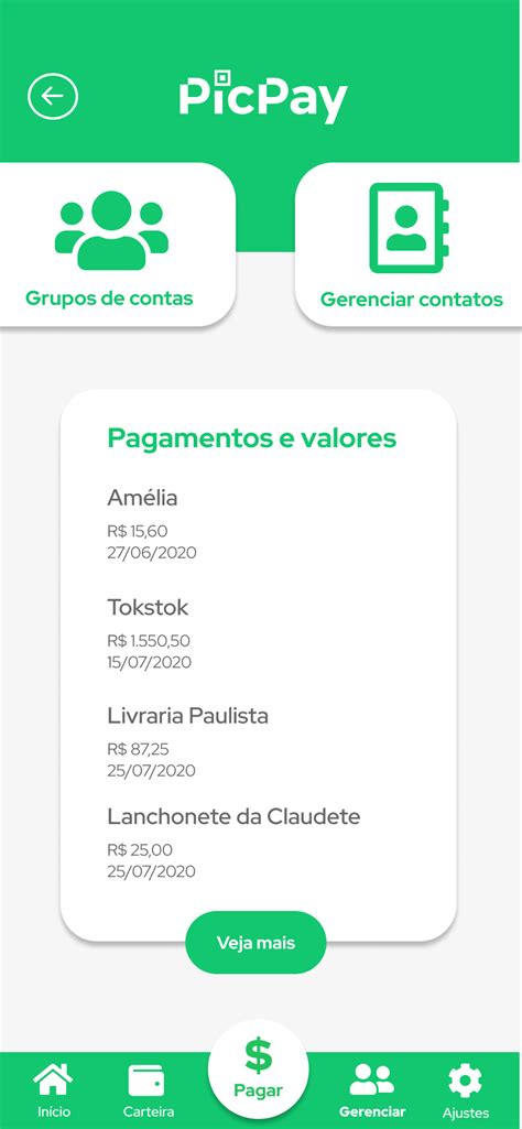 1 2 interface picpay behance