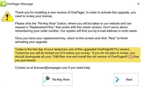 Activating Your Onepager Express License For Version 70 Onepager