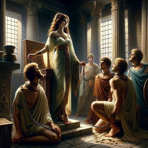 Greek Goddess With Her Slaves By Majestyreign On Deviantart