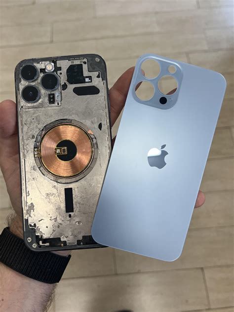 Another Successful Iphone 13 Pro Max Back Glass Replacement Magnets Were Replaced R Mobilerepair