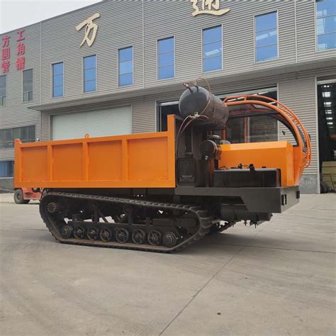 链轨式10吨履带车钢制履带爬山虎液压自卸履带搬运车
