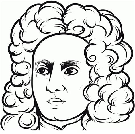 Sir Isaac Newton Coloring Page Download Print Or Color Online For Free