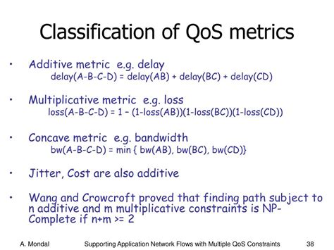 Ppt Supporting Application Network Flows With Multiple Qos Constraints Powerpoint Presentation