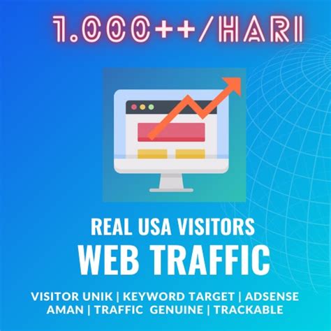 Jual Jasa Traffic Website 1000 Visitorhari Boost Aman Adsense And Seo🇺🇸 Shopee Indonesia