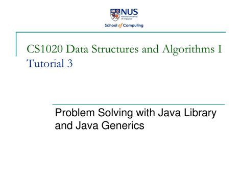 Ppt Cs1020 Data Structures And Algorithms I Tutorial 3 Powerpoint