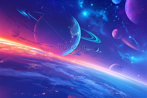 태양계 행성 일러스트 무료 다운로드 Lovepik