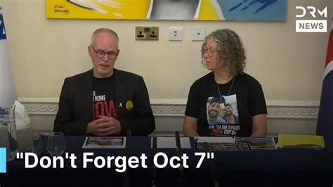 Ex Hostages Aviva And Keith Siegal Warn The World Dont Forget Hamass Crimes Ah1g Youtube