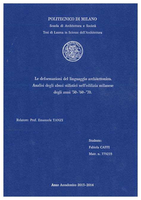 Tanzi Emanuele Progettazione Dellarchitettura