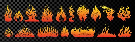 빈티지 스타일로 불꽃과 불의 집합 손으로 그린 모노크롬 모닥불 또는 레코딩 스케치 포스터 배너 및 로고용 벡터 일러스트레이션 가연성에 대한 스톡 벡터 아트 및 기타 이미지