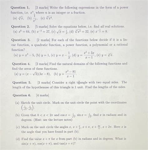 solved n question 1 [3 marks write the following