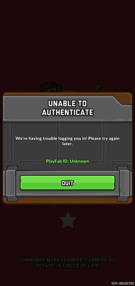 Unable To Authenticate Radventurecommunist