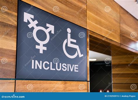 Restroom Sign For Male Identifying And Non Binary Royalty Free Stock