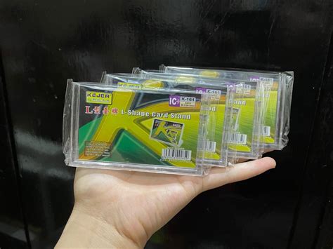 Acrylic L Shaped Display Stand L Shape IC Landscape Hobbies Toys Stationery Craft